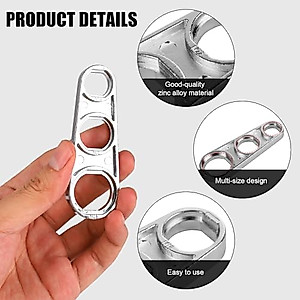 2pcs Faucet Bubbler Wrenches, Multi-Use Faucet Aerator Key 6 Sizes 16/18/20/22/24/28mm Sink Aerator Removal Wrenches Tool for Kitchen Bathroom Faucet Parts Repair Spanner