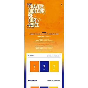 Cravity Season3. Hideout: Be Our Voice Version.2 CD+132p PhotoBook+1p Sticker+1p Polaroid+Tracking Kpop Sealed