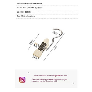 10/30/50Pcs Space-Saving Clothespin, Upgrade Double Head Clamp Dipped Hanger for Closet Hooks Garment Clip Hat Pants Storage Hanging Travel Hook (White, 10PCS)