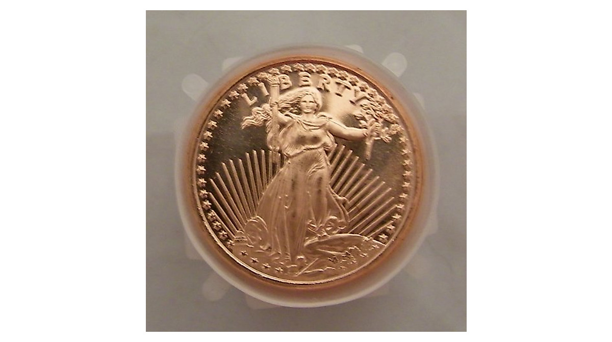 Buy Pure Copper Bullion Rounds - 1 Ounce Roll of 20