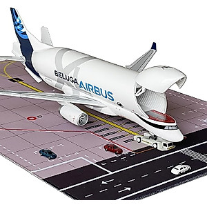 QOADXPC 1:150 Scale Airbus Super Beluga XL Transport Aircraft Model, 16.5 Inches Length, with Openable Cargo Bay - Ideal Gifts and Collectible Display Pieces