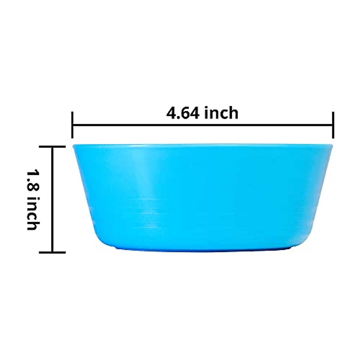 Kryllic Kids Bowls Plastic Bowls Set of 12 Plastic Cereal Bowls 10oz in 4 Colors Toddler Kid Bowl Microwave Safe Bowls Dishwasher Safe Small Bowls Colored Snack Bowls For Kids