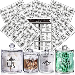 Bathroom Labels The Home Edit Labels Bathroom Labels for Containers Organization Stickers 149 Pcs Word Bath, Beauty & Makeup Preprinted Stickers Waterproof Decals