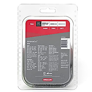 Oregon S44 AdvanceCut Replacement Chainsaw and Pole Pruner Saw Chain for 12-Inch Guide Bars, 44 Drive Links, Pitch: 3/8" Low Vibration, .050" Gauge, Fits Various Stihl Models,Grey