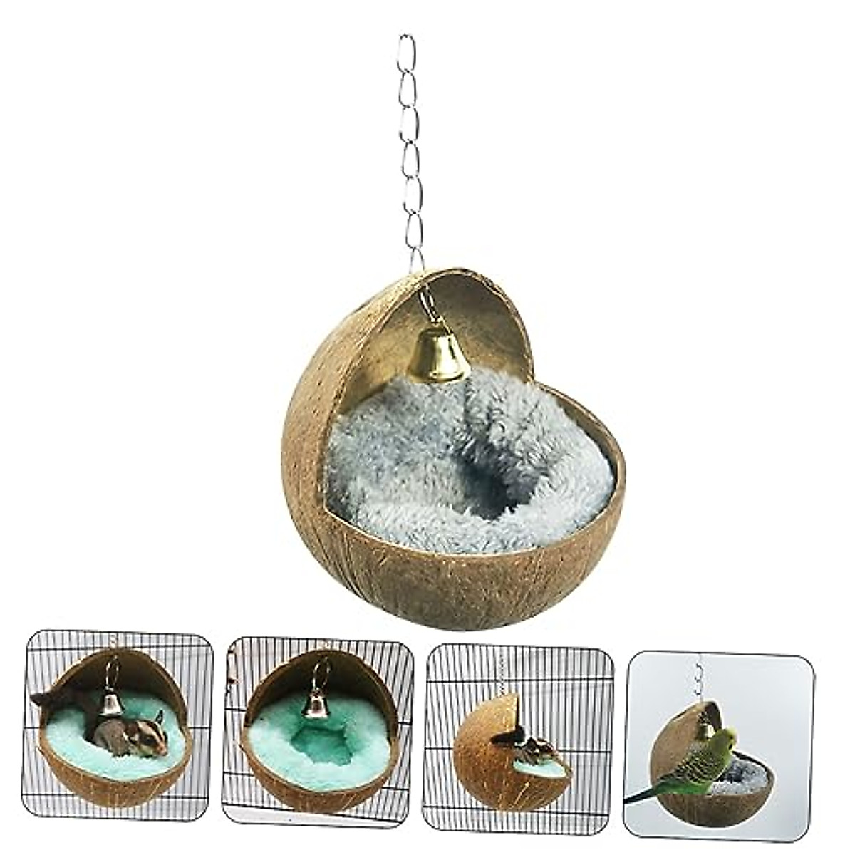 CIYODO Stuffed Toy Stuffed Bee Plushy Pets Guinea Pig House Hamster Stuffed Animals Parrot Toys Parrot Supply Hanging Parrot House Bird Bed for Cage Bird House Guinea Pig Nest The Swing