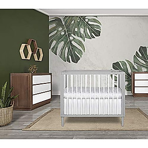 Dream On Me Lucas Mini Modern Crib with Rounded Spindles
