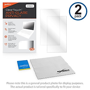 BoxWave Screen Protector Compatible with Ecobee SmartThermostat - ClearTouch Anti-Glare Privacy (2-Pack), Privacy Screen Protector Flexible Film Anti-Glare