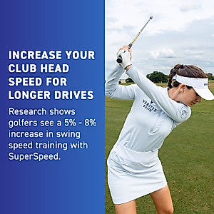 SuperSpeed Golf Ladies Golf Training System, Yellow, Green, Blue, Ladies Training System (SSLS)