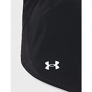 Under Armour Womens Fly By 2.0 Running Shorts , Black (001)/Black , X-Large