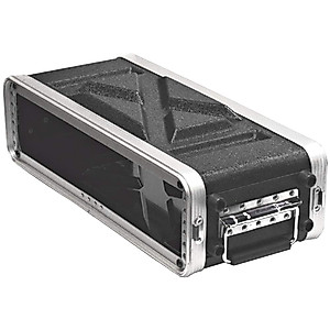 Seismic Audio - SALWR2S - Lightweight 2 Space Compact ABS Rack Case - 2U PA DJ Amp Effects Shallow Rack Case