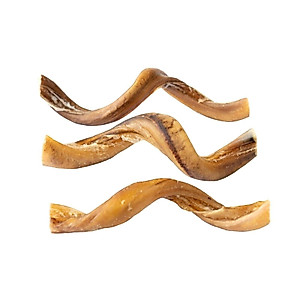 Dog Nip! 4-5" Bully Stick Springs - All Natural Bully Pizzle Bone - Grass Fed Beef - Curly Spiral Bully Sticks - Long Lasting Dog Chew Dental Treats
