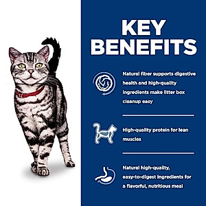 Hill's Science Diet Indoor, Adult 1-6, Easy Litter Box Cleanup, Dry Cat Food, Chicken Recipe, 7 lb Bag