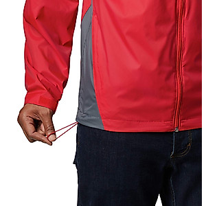 Columbia Men's Glennaker Lake Rain Jacket, Mountain Red/Graphite, Medium