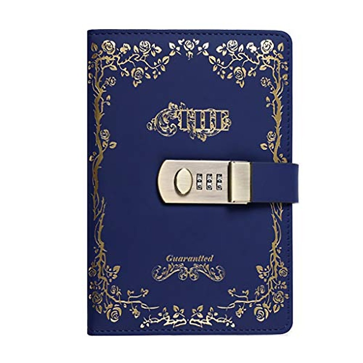 wyh Composition Classic Lined Notebook Digital Password Notebook Hardcover Writing Journal with Lined Pages，Notebook for Work Student A5 Journal (Color : Blue)