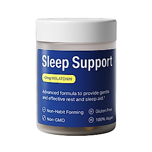 SLEEP IS THE FOUNDATION Sleep Aid with 2mg Melatonin - Sleeping Pills with GABA, L-Theanine & Chamomile - Non-Habit Forming Sleep Supplement, 60 Capsules