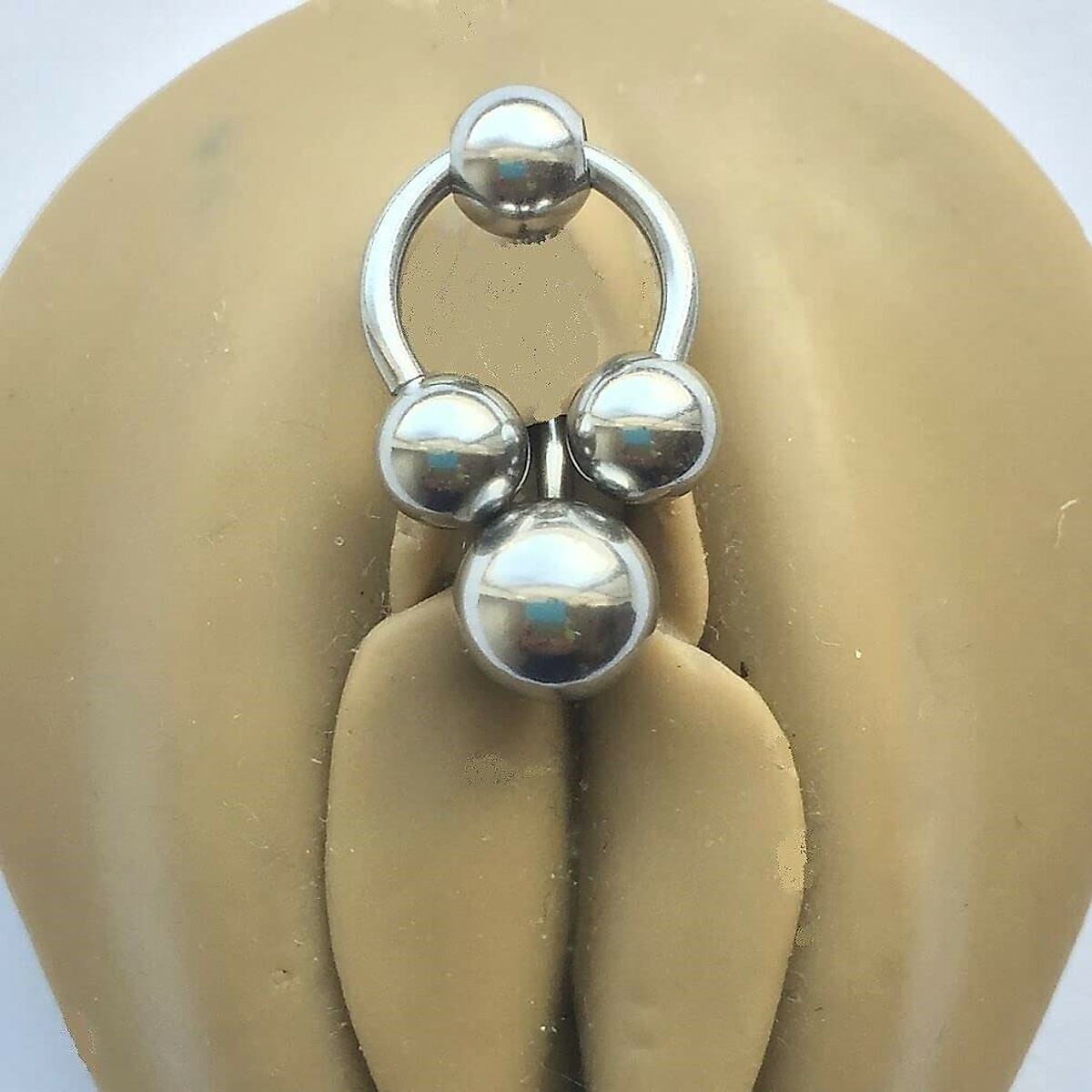 PODOL STAR Surgical Steel VCH Piercing Jewelry - 14g Horseshoe & Barbell Combo