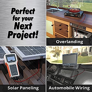 InstallGear 10 Gauge Wire (25ft) Copper Clad Aluminum CAA - Primary Automotive Wire, Car Amplifier Power & Ground Cable, Battery Cable, Car Audio Speaker Stereo, RV Trailer Wiring Welding Cable 10ga