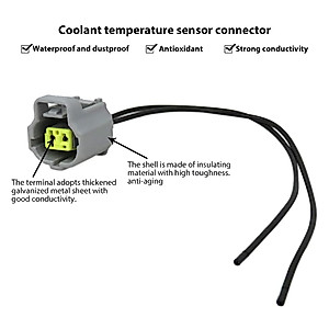 158-0421 Coolant Water Temperature Temp Sensor Connector Pigtail Fit for 2017 Toyota Tacoma SR5 Extended Cab Pickup 4-Door 2.7L