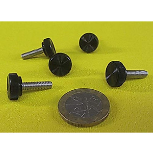Stainless Plastic Head Knurled Thumb Screws FT 8-32 x .625" Length 25 Pcs