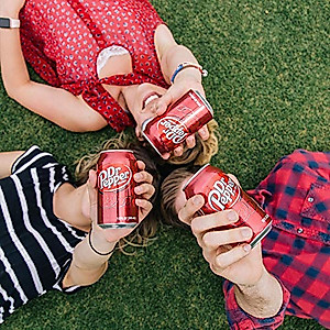 Dr Pepper Soda, 12 fl oz cans, 12 pack