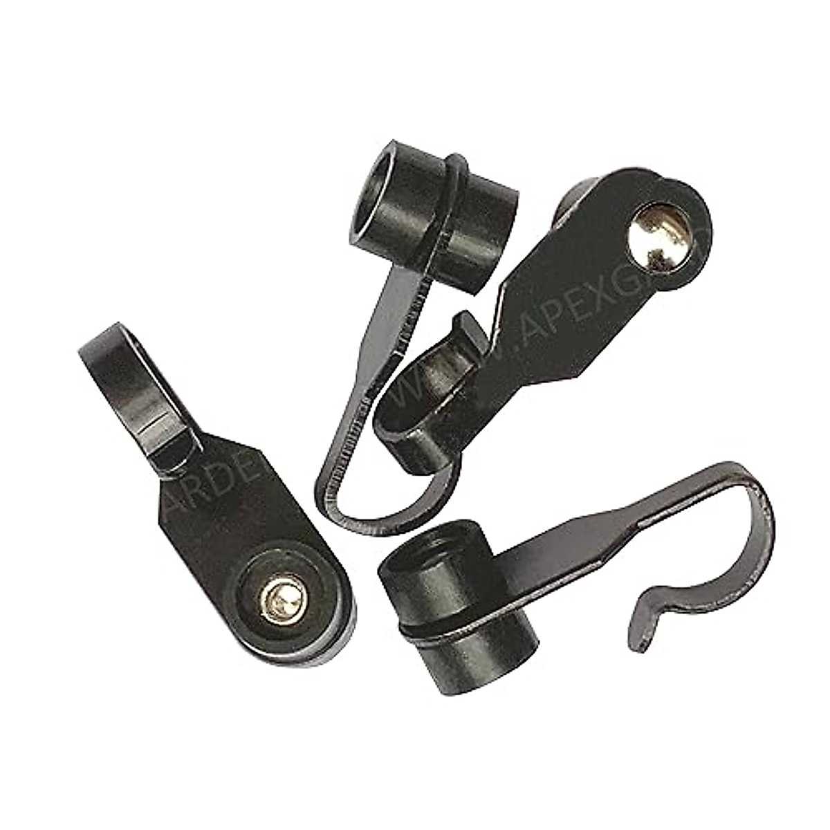 Steel Metal Slide Curtain Track Hooks with Wheels for Gazebo Curtains/Mosquito Net Screen/Rails and Tracks of Gazebo - Quantity of 36 -