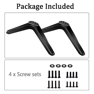 TV Base Stand for TCL TV Legs Replacement Compatible with TCL Roku Smart TV for 27 28 29 30 32 37 40 55 Inch 32S321 32S325 50S425 40S325 32S327 32S3850P
