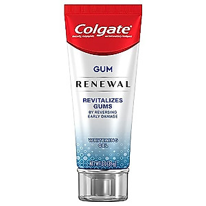 Colgate Renewal Gum Protection Whitening Toothpaste Gel, Mint Gel Toothpaste for Gingivitis and Teeth Whitening Restoration, Sugar Free, Enamel Safe, Gluten Free, Vegan, 3 OZ Tube