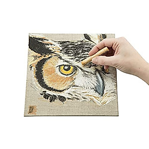 Senso Clear Primed Linen Panels - 12x12-3 Pack of Panels for Painting Oils, Acrylics, Pastels and More