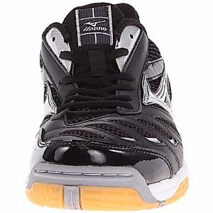 Mizuno Women's Wave Rally 5 Volley Ball Shoe,Black/Silver,6 M US