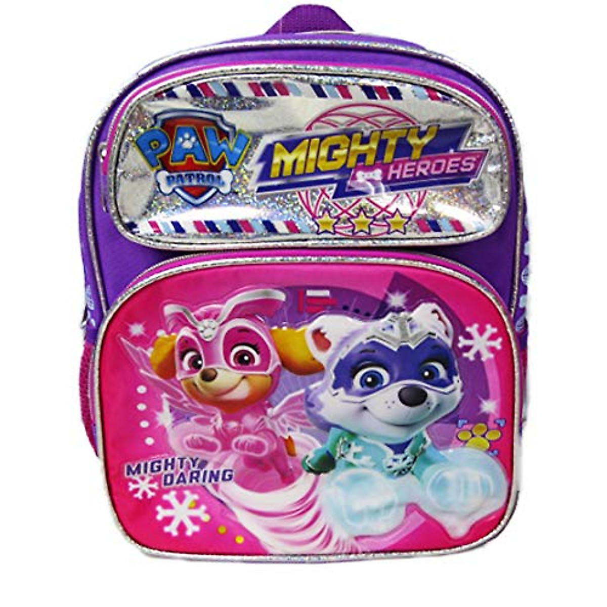 Paw Patrol - Mighty Pups 12" Deluxe Toddler Size Backpack - Super Hero Puppies - A18999