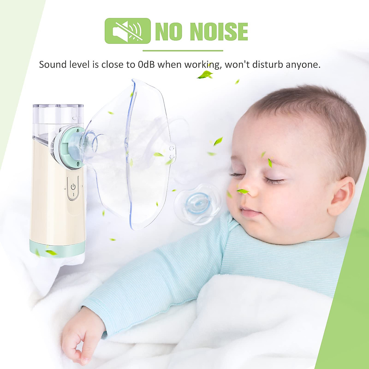 MTYLUIG Portable Nebulizer Machine for Adults and Kids, Handheld Mesh Nebulizer of Cool Mist for Breathing Problems, Used at Home Office Travel