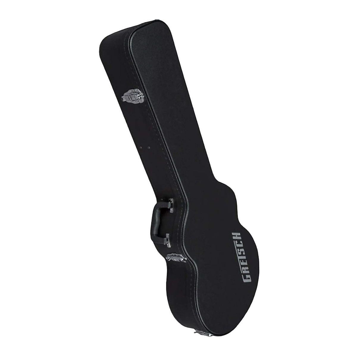 Gretsch G2655T Streamliner Center Block Jr. Durable, Secure, Black Plush Interior Case with Chrome Latches for Transportation and Storage (Black)