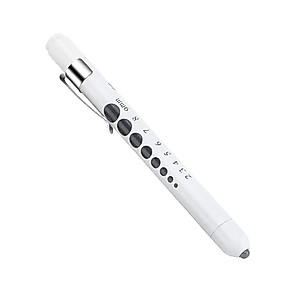 Essential Nurse Penlight - LED Flashlight for Medical Professionals - Must-Have Tool for Nurses, Students, and Doctors (Silvery)