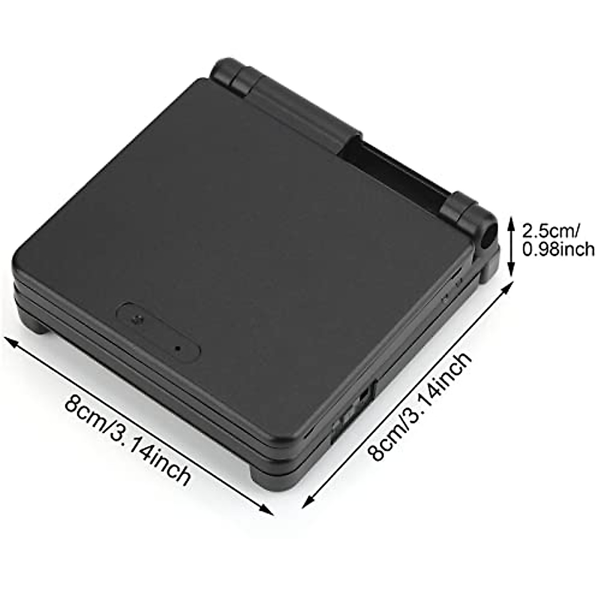 Yosoo for Game Boy Advance GBA SP Protective ABS Case Cover Repair Parts Kit (Black)