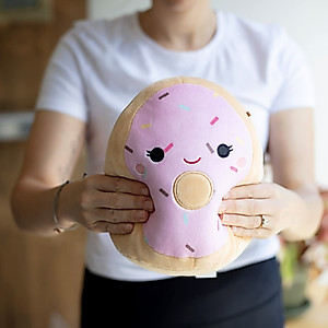Squishmallows 8" Dabria The Donut - Official Kellytoy Plush - Soft and Squishy Food Stuffed Animal Toy - Great Gift for Kids