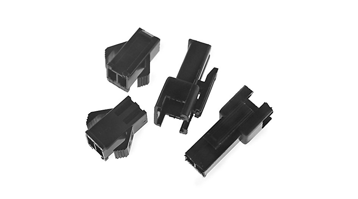 Jst Sm 2-Pin Brass Terminal Connectors - 10 Pairs