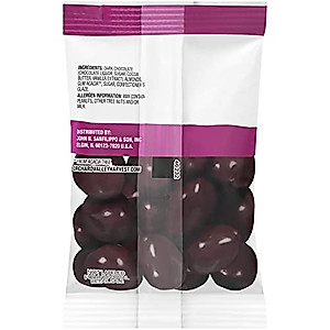Orchard Valley Harvest Dark Chocolate Almonds, 1 Ounce Bags (Pack of 15), Gluten Free, Non-GMO, No Artificial Ingredients