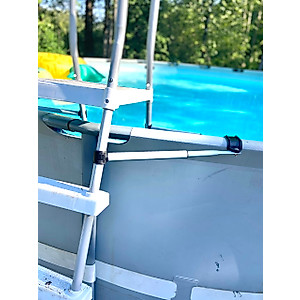 Above Ground Swimming Pool Ladder Latch **Sold as Set** Ladder Anchor Safety Stabilizer Pool Frame Reduce Injury**Stop Wear On Your Pool Liner**