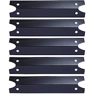 Votenli P9731A (5-Pack) 16 3/4" Porcelain Steel Heat Plate Replacement for Select Brinkmann, Charmglow Gas Grill Models (5-Pack)