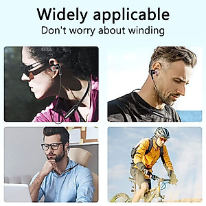 JKIKL Neckband 5.0 Headphones, Lightweight Foldable Sports Sweatproof Headset with Microphone, TF Card Slot