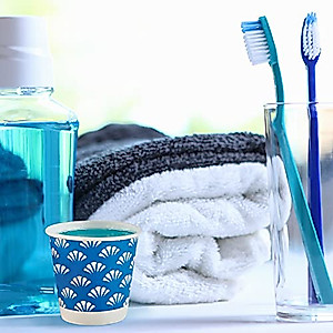 JollyPack [1200 Pack] 3 oz Paper Cups, Disposable Bathroom Cups, Small Mouthwash Cups, Rinse Cups, Orange Blue and Green Mini Cups for Candy and Biscuits, Perfect for Bathroom, Party, Picnic, Travel