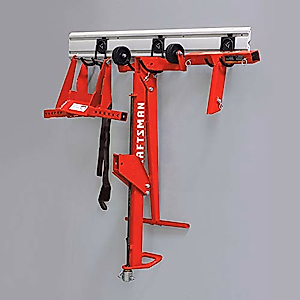 MoJack Craftsman 45099 Lift-500lb Lifting Capacity, Fits Most Residential and Zero Turn Radius Riding Lawn Mowers, Folds Flat for Easy Storage, Use for Mower Maintenance or Repairs, Red