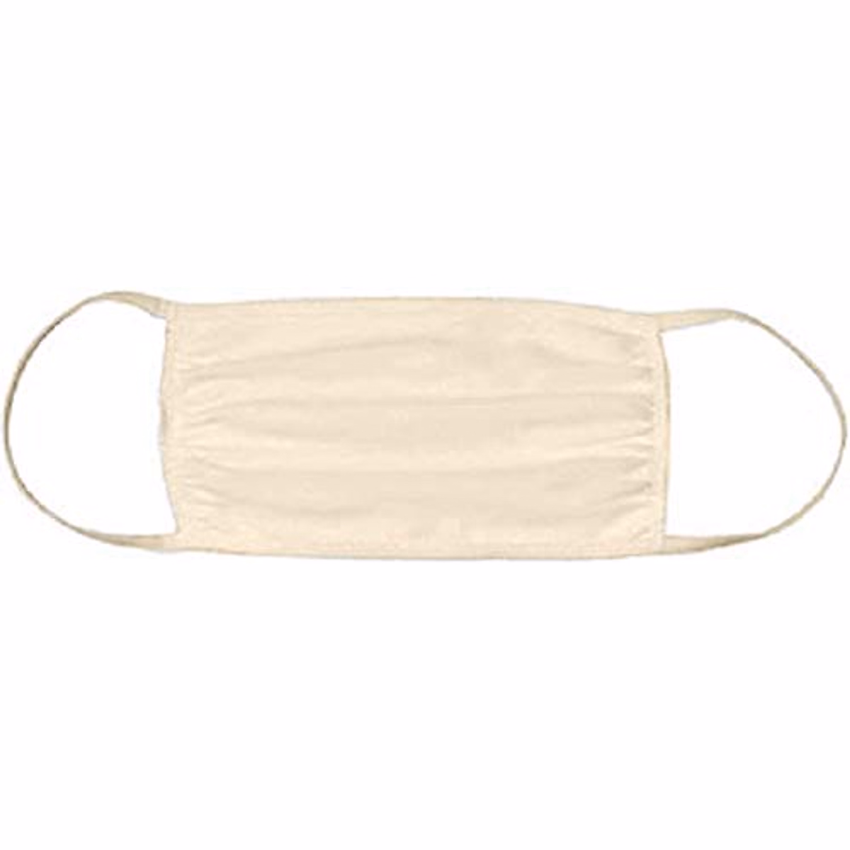 Reusable Cotton Face Mask, White / Cream, (Pack of 50)