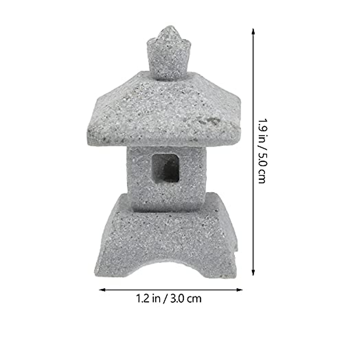 Familiars Village Minature Things Miniature Decoration Set, 3 Japanese Lantern, Mini Fairy Decor for Garden& Patio Micro Landscape Bonsai Decoration Familiars Village Bonsai Miniature Statue