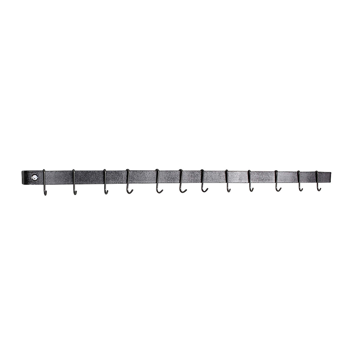 Enclume Premier Utensil Bar Wall Pot Rack, Hammered Steel