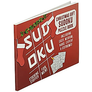 Stocking Stuffers for Men: Christmas Gift: Sudoku Puzzle Book Including Easy, Medium, Hard, Expert & Extreme