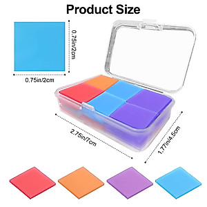 Harewu 80pcs Diamond Painting Glue Clay, Colorful Painting Clay Wax Embroidery Cross-Stitch Painting Set Tool DIY Diamond Wax Tool for Embroidery Accessories,2 x 2cm(4 Colors) (Multicoloured)