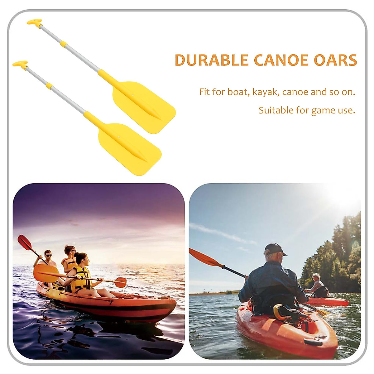 BESPORTBLE 2 Pack Telescopic Kayak Paddle 22-41 Aluminum Alloy Boat Oars Collapsible Paddle for Boat Kayaking Rafting Jet Ski Canoe Outdoor Kayak Water Sports