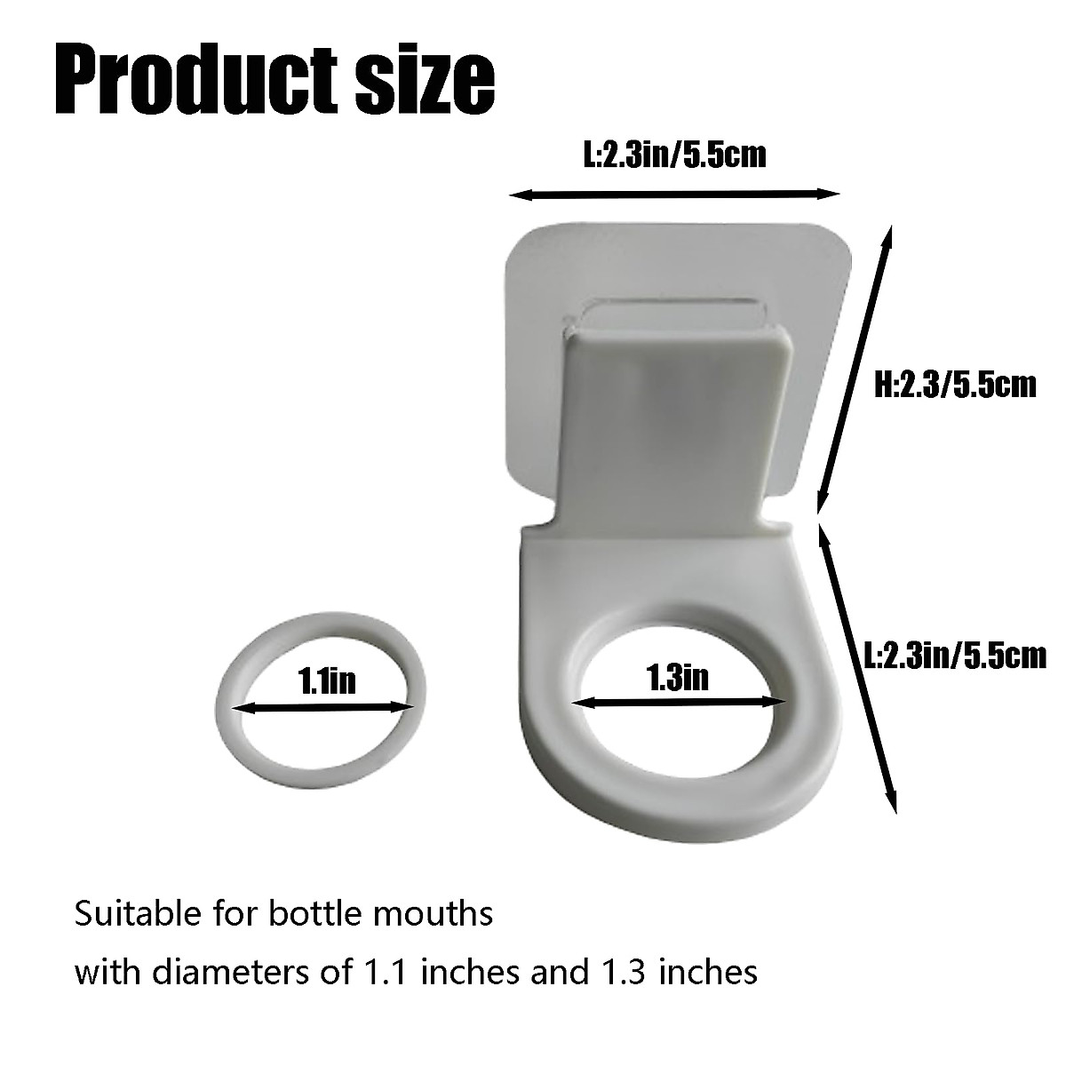 Fsocpen 10 Pcs Wall Mounted Pump Hand Stand Hanging Jar Hanger Rack Wall Mounted Pump Hand Stand, Drill Free Wall Soap Dispenser Lotion Container for Kitchen Bathroom,Soap Bottle Dispenser Holder