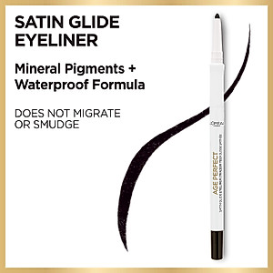L’Oréal Paris Age Perfect Satin Glide Eyeliner with Mineral Pigments, Black